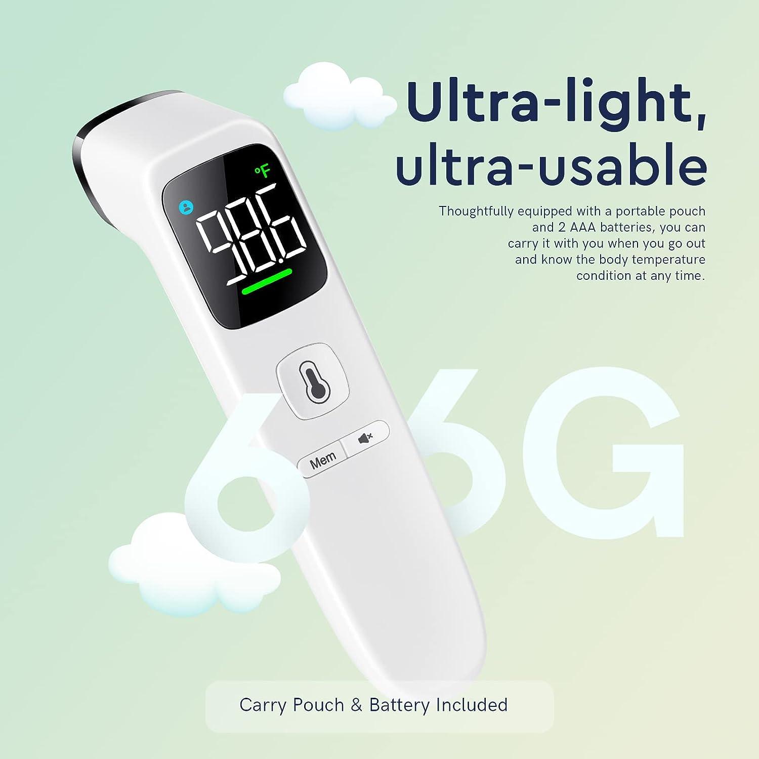 No-Touch Digital Forehead Thermometer for Adults and Kids - High ...
