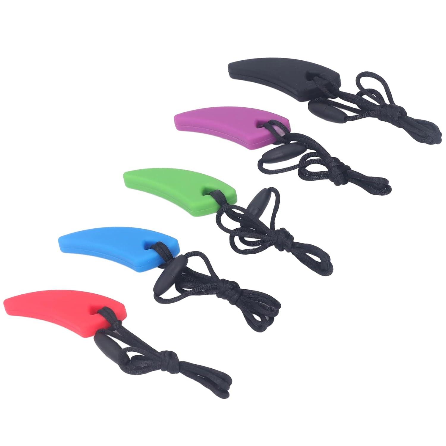 Sensory Chewable Tablets - Heat Resistant Silicone Tooth Shape 5 Pack ...