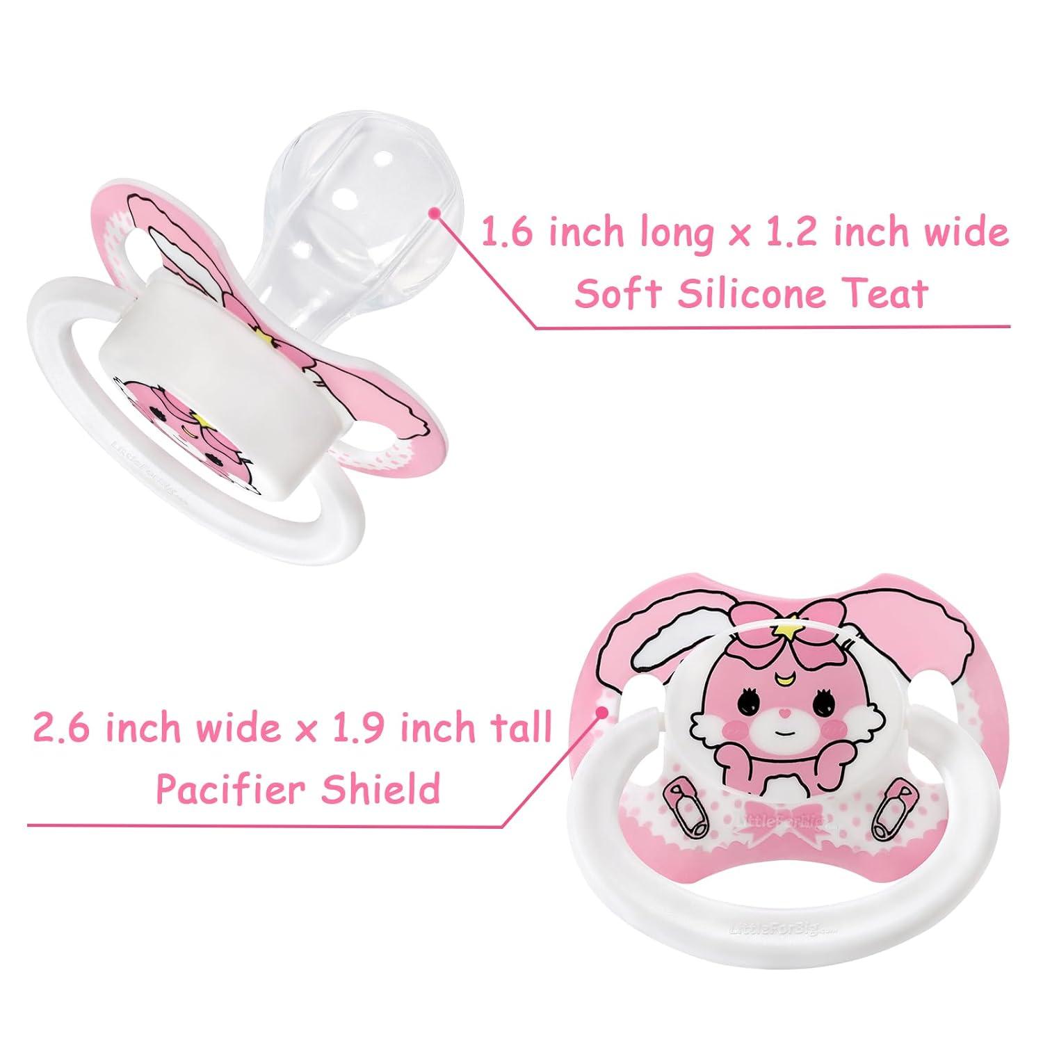 LittleForBig Large Shield Pacifier II - Adult Size Baby Usagi Pattern ...