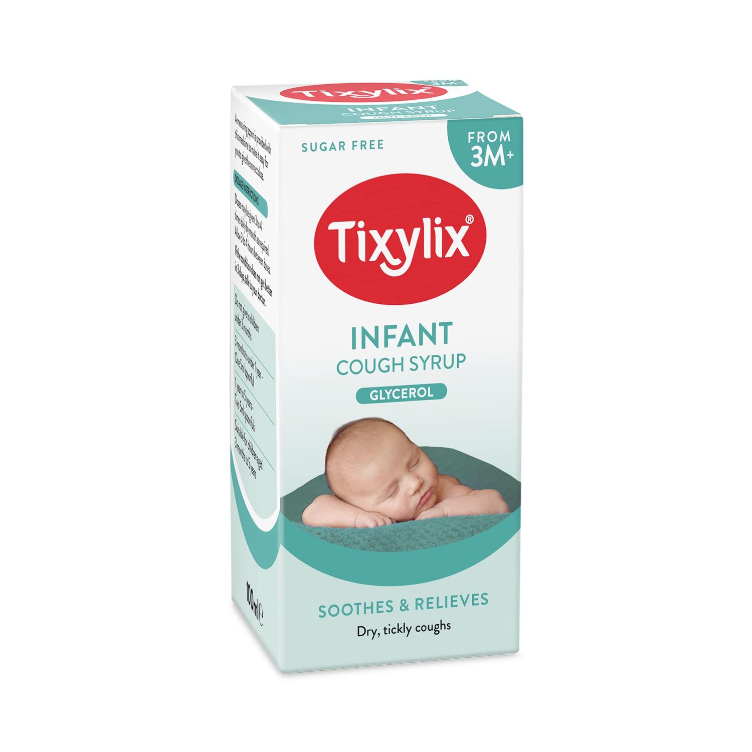 Tixylix Baby Blackcurrant Cough Syrup 100ml - Sugar & Color Free (3 ...