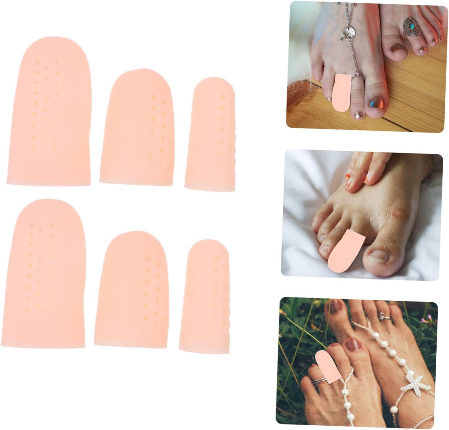 FRCOLOR 8 Pairs Toe Cover Orthotics for Plantar Fasciitis - Thumb Protector, Toe Straighteners ...