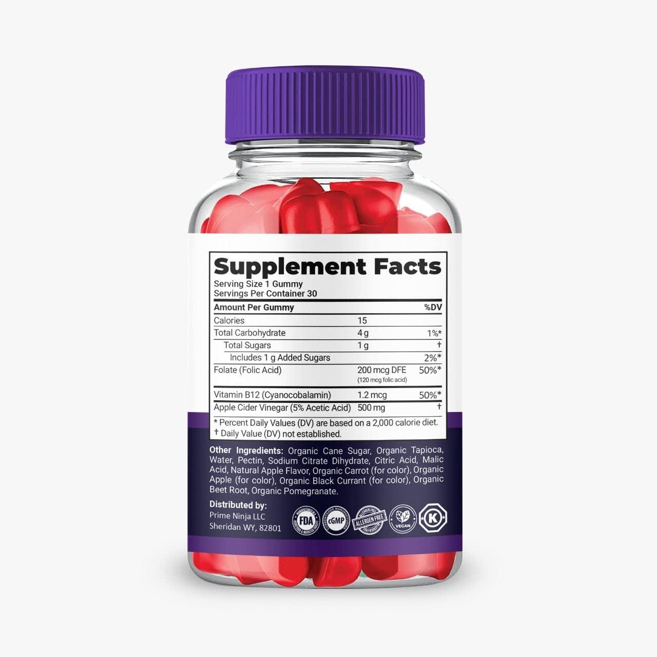 Prime Ninja Bio Lyfe Keto ACV Gummies - Maximum Strength - Official - 3 ...