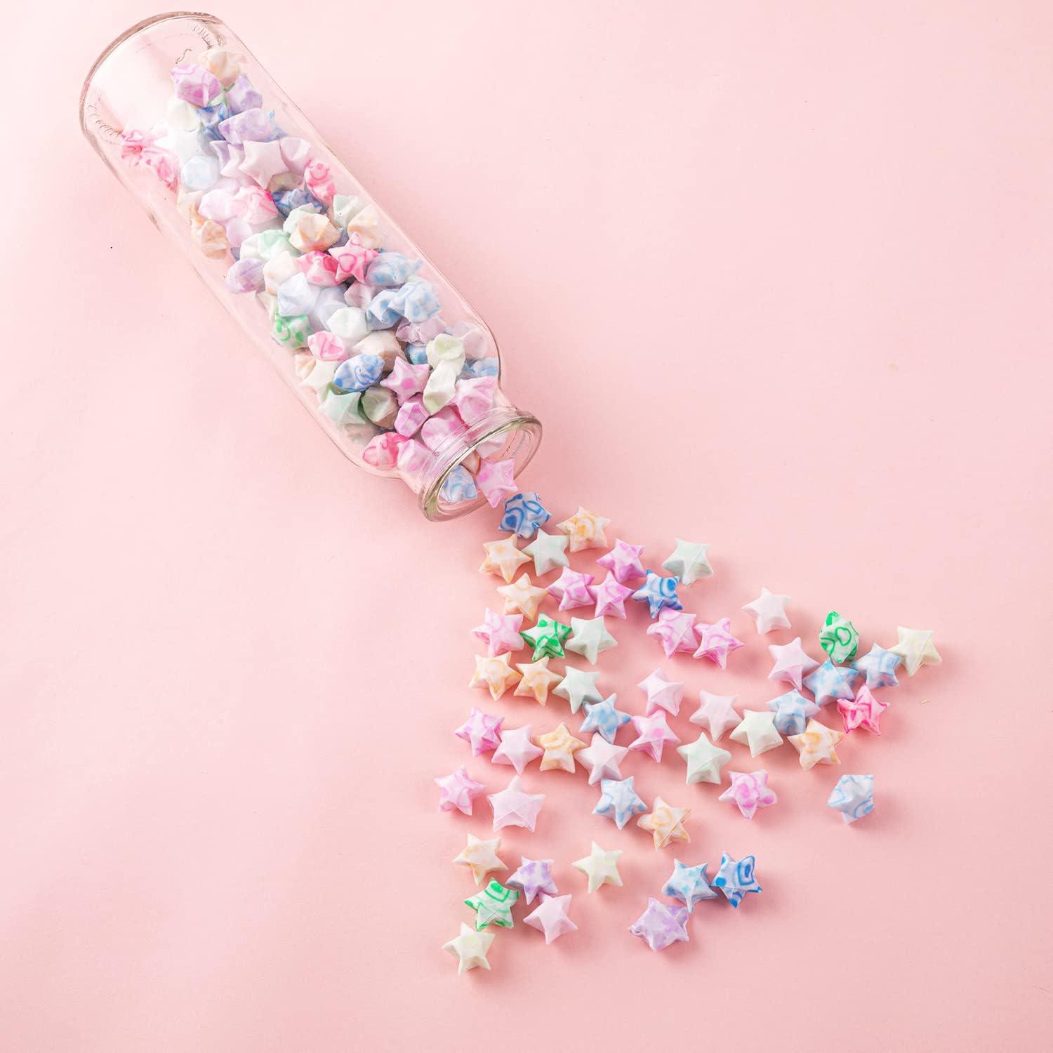 Luminous Star Origami Paper Strips - 210 Sheets Lucky Stars Decoration ...