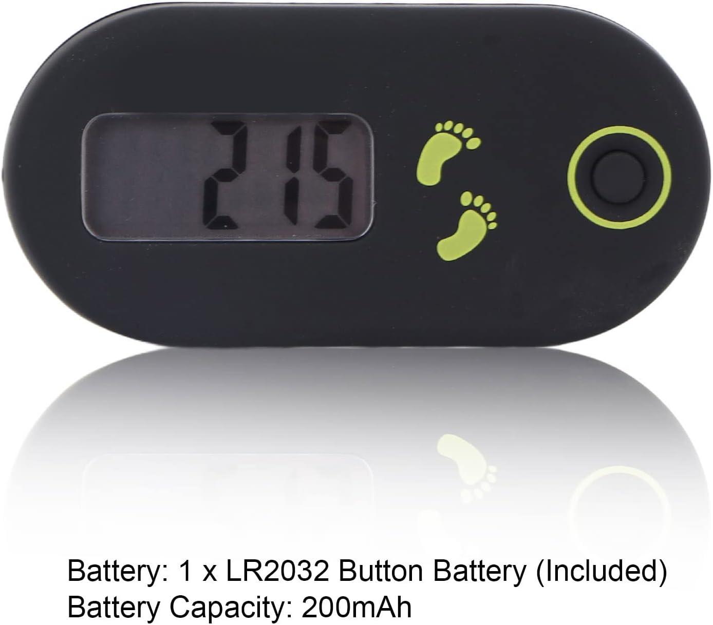 3D Mini Pedometer - Clip-On Step Counter for Men Women & Kids | Large ...