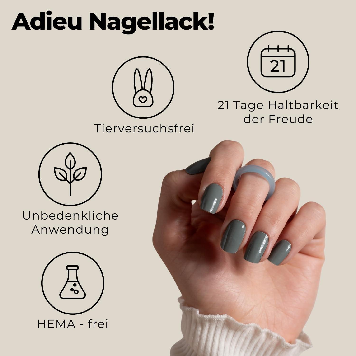 Original Miss Sophie Nail Foils - Ultra-Thin Graphite Gray Nail Polish ...