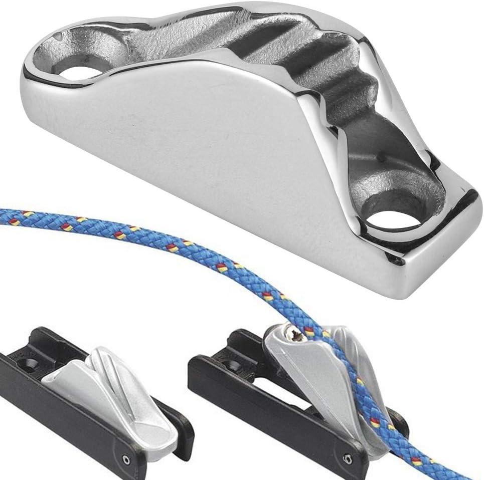 Stainless Steel Boat Clam Cleat for Rope - Acouto Rope Line Clamp ...