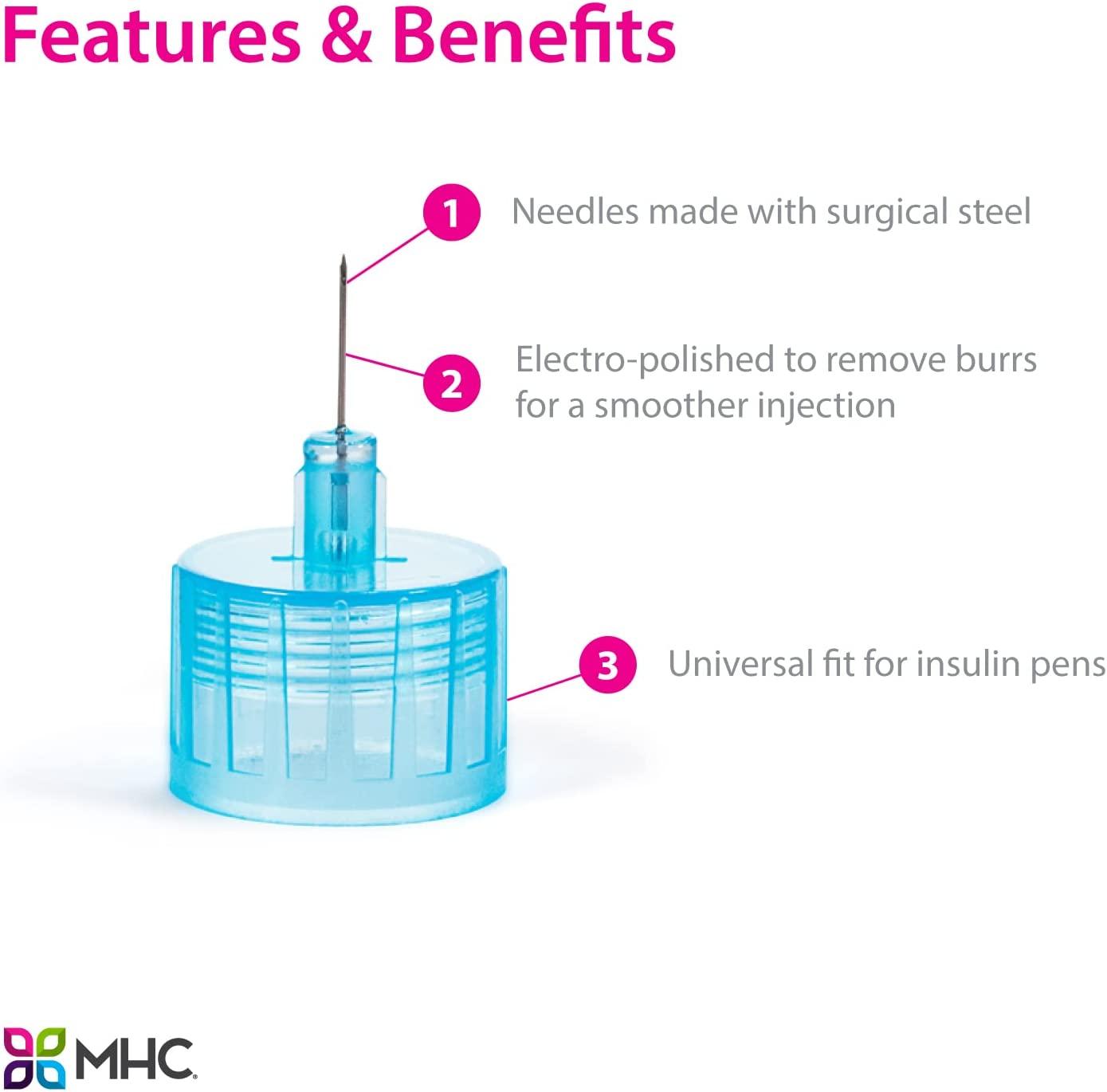 Easy Touch 32G 1/4-Inch Insulin Pen Needles - Box of 100 | Buy Now with ...