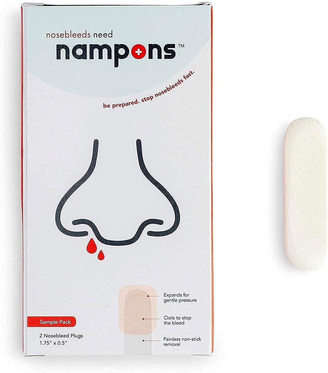 Nampons for Nosebleeds - Fast-Acting Nasal Plugs with Clotting Agent ...