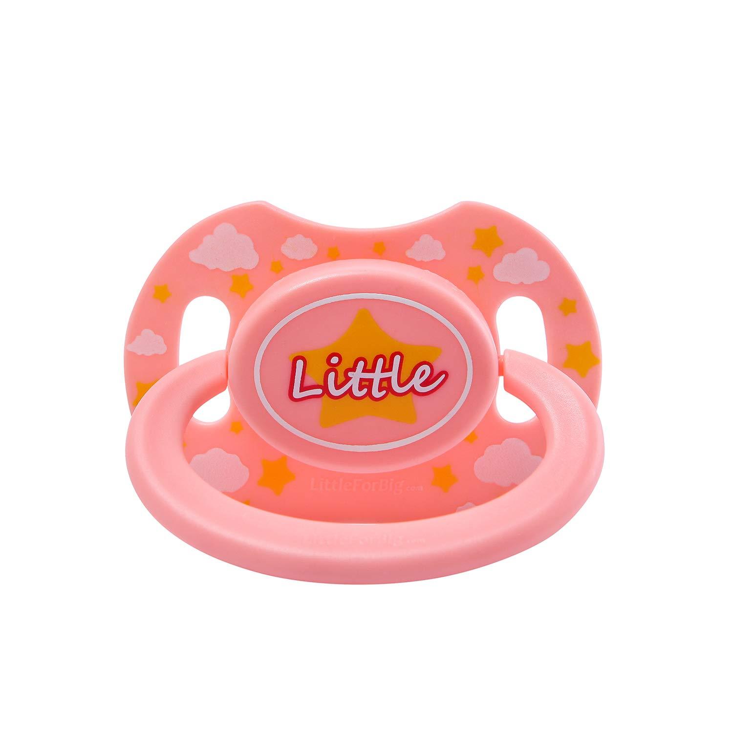 Buy LittleForBig Large Shield Pacifier Set - Adult Size Pink & Purple ...