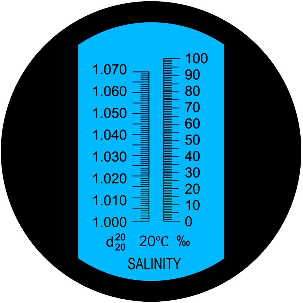Professional Salinity Refractometer for Marine Monitoring in Aquariums ...