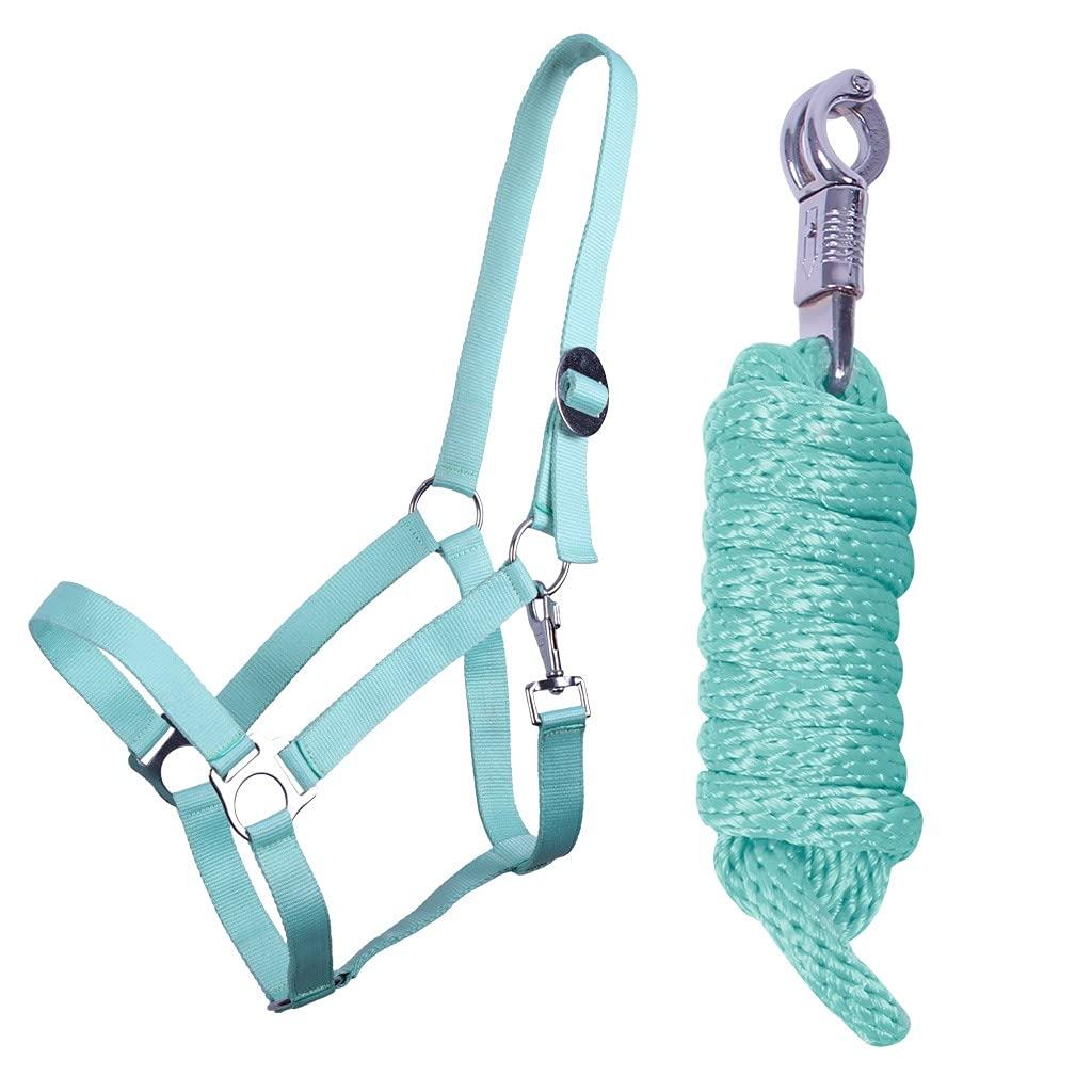 QHP Halter Set for Beginners II | Adjustable Halter + Lead Rope with ...