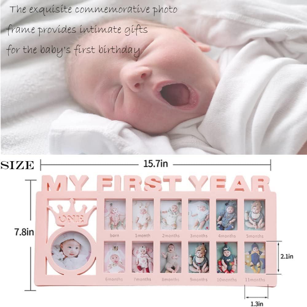Baby's First Year Photo Frame and Hand/Footprint Kit - 1-12 Months ...