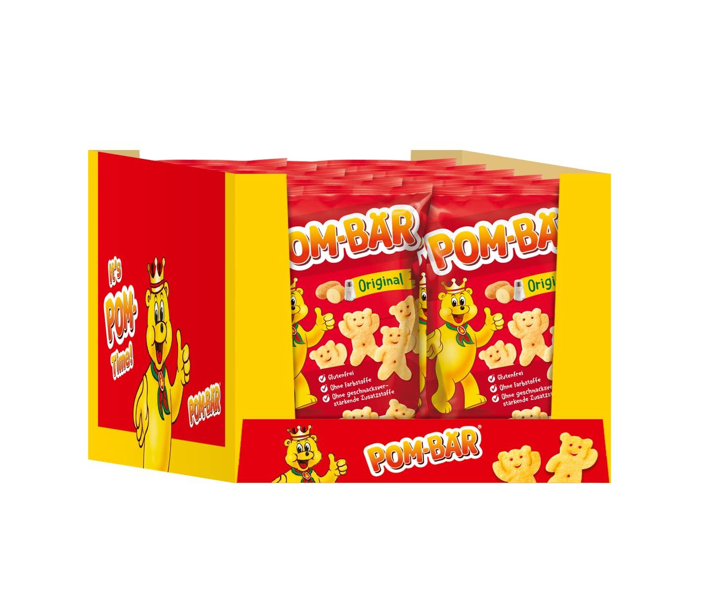 Buy Pom-Bear Original 12 x 75g - Crispy Potato Snacks for Kids ...