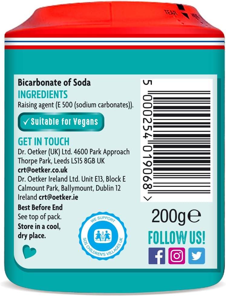 Dr. Oetker Bicarbonate of Soda 200g - Premium Quality Baking Ingredient | Buy Now with Express ...
