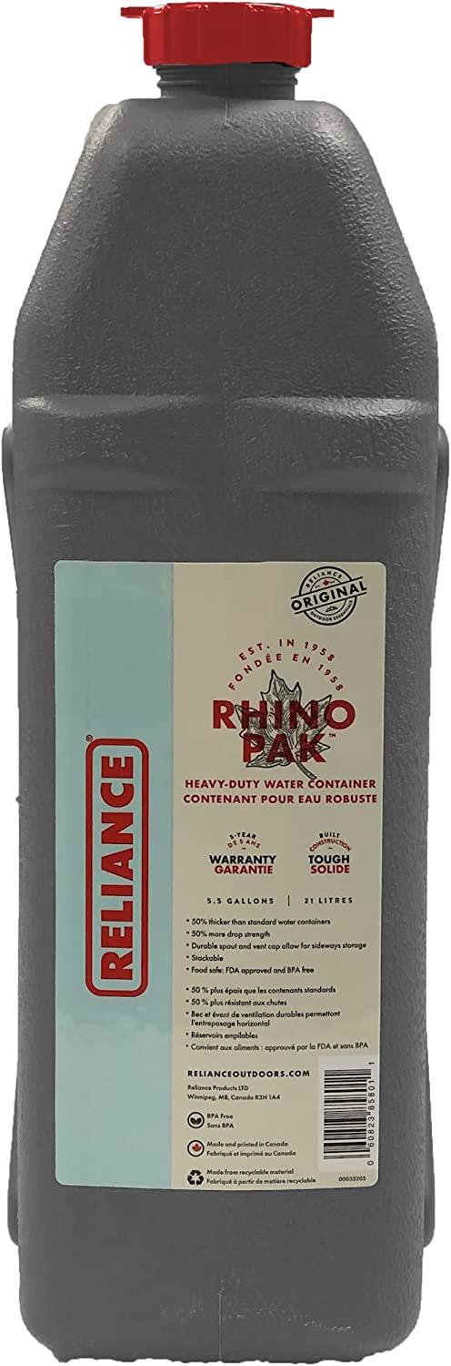 Reliance Rhino-Pak Heavy Duty Water Container (Grey, Medium) | 8580-15 ...