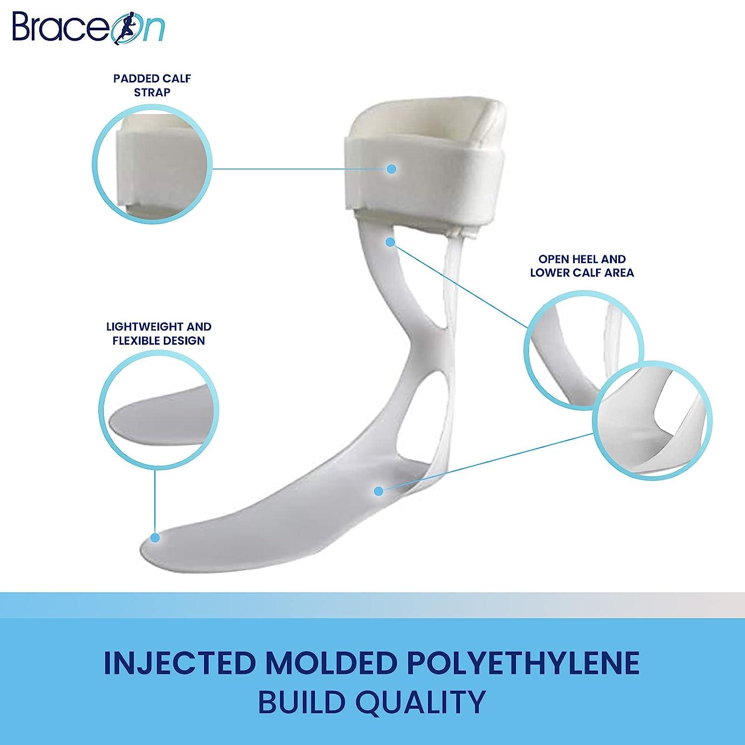 BraceOn AFO Swedish Deluxe Drop Foot Stabilizer - Women's Right ...