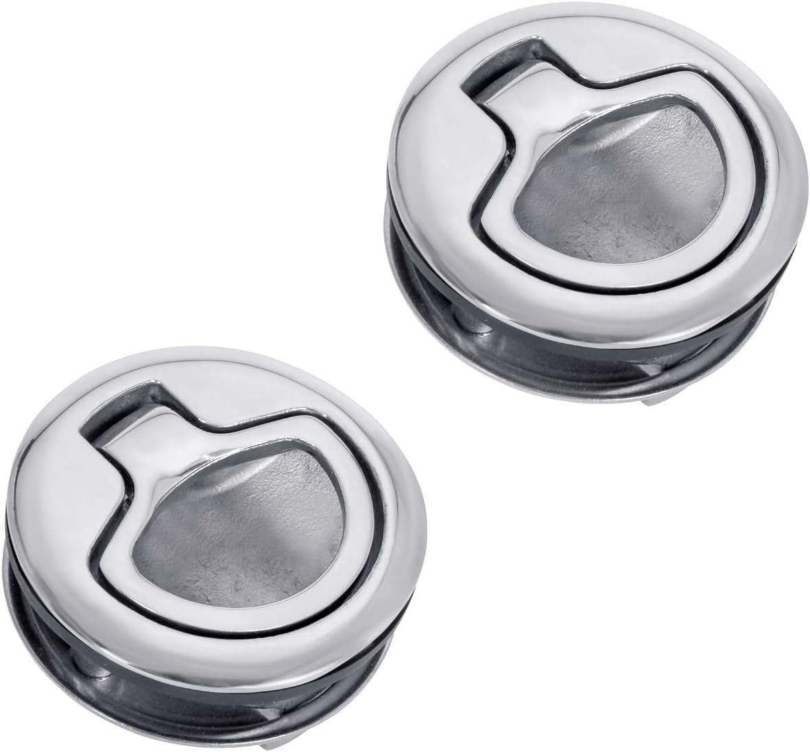 MXEOL Marine Slam Latch Boat Flush Pull Latch - 2 Pack, Stainless Steel ...