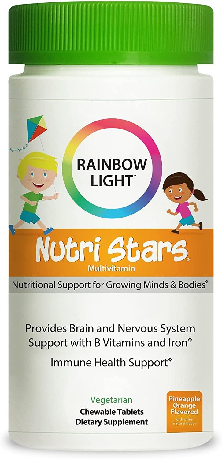 Rainbow Light Nutri Stars Multivitamin - Fruit Punch Flavor, 120 ...