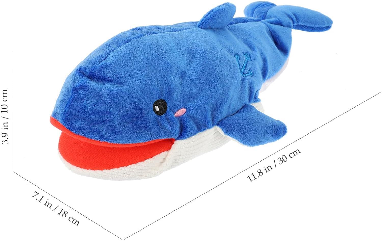 Alipis Blue Whale Hand Puppet Plush Toy - Educational Storytelling ...