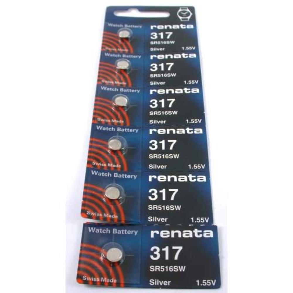 Buy Renata Watch Batteries #317 - 6 Pack | International Shipping ...