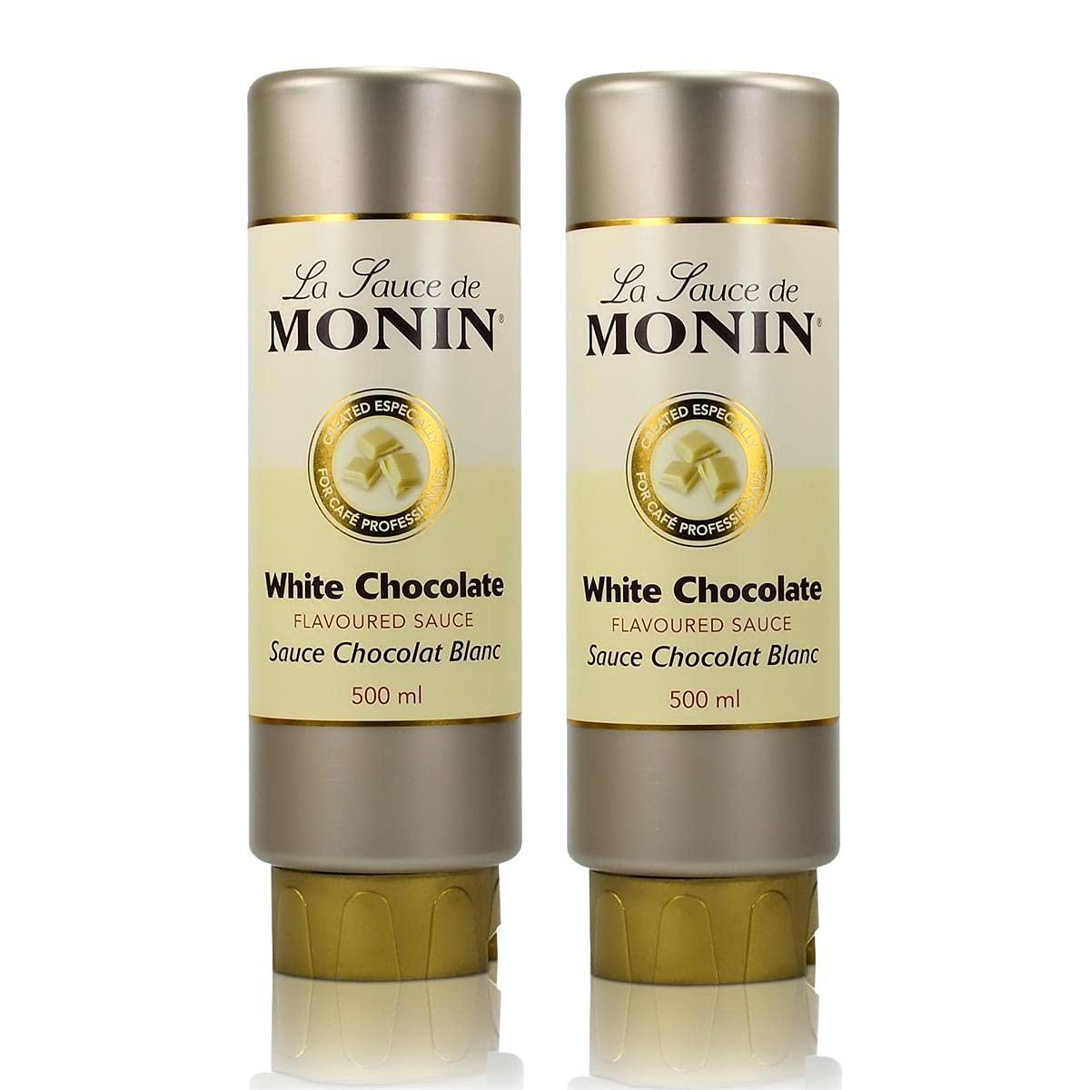 Monin White Chocolate Sauce 500ml - Delicious White Chocolate Flavored ...