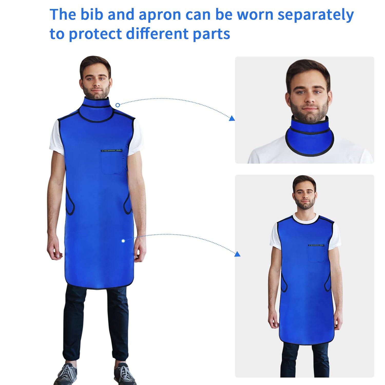 ANNWAH 0.5mmPb X-Ray Apron with Thyroid Shield Collar - Lightweight ...