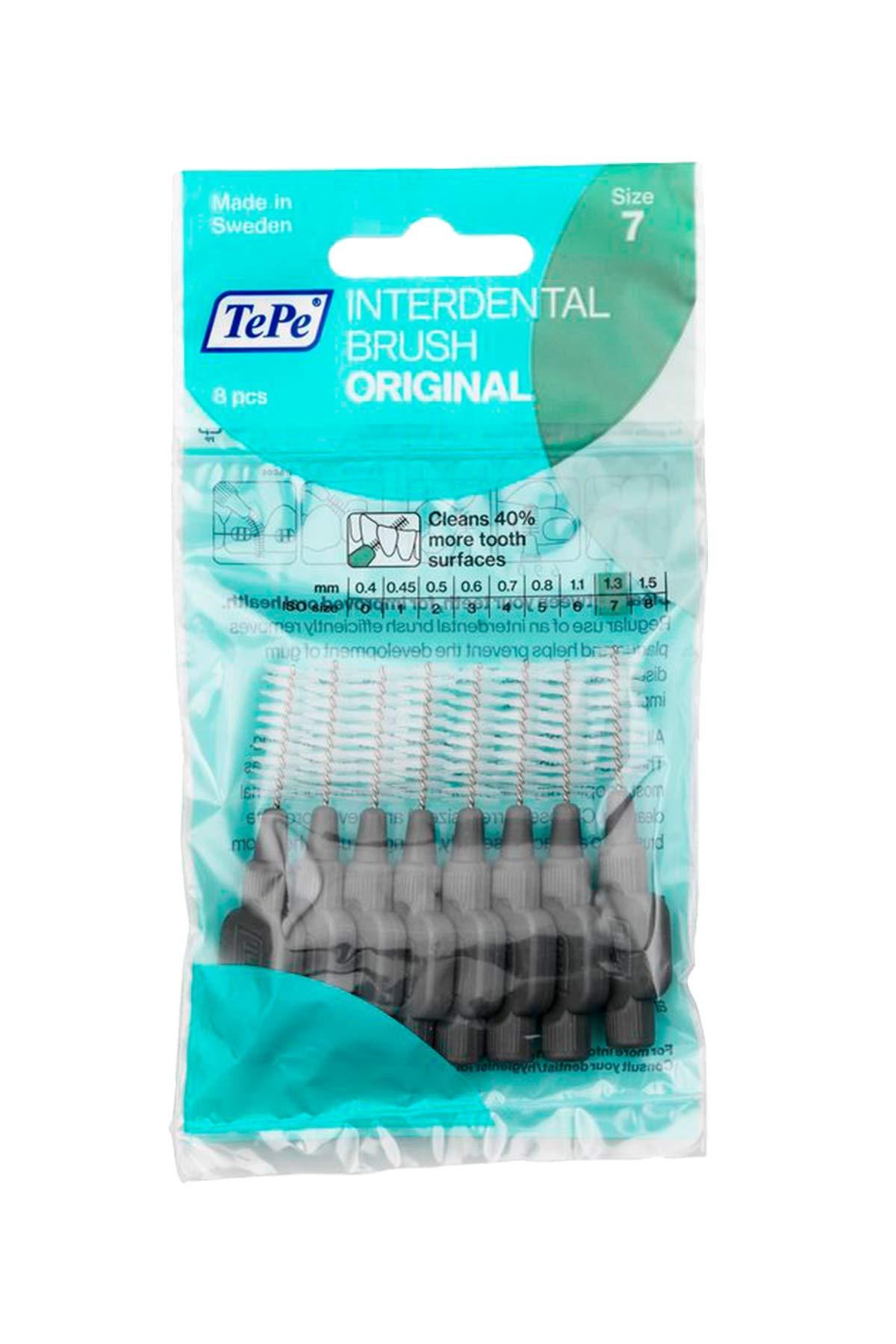TePe Interdental Brushes Original Grey - 1.3 mm 8 Count | Best for Oral ...