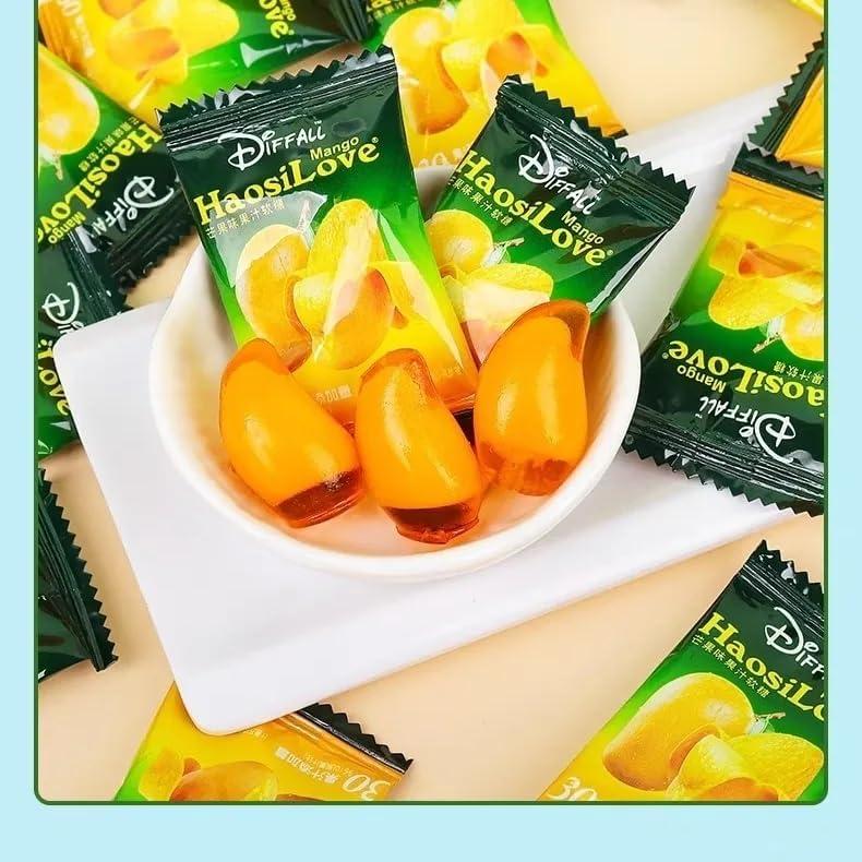 Mango Soft Candy Mango Peelable Candy 50% Juice Content gummy candy ...