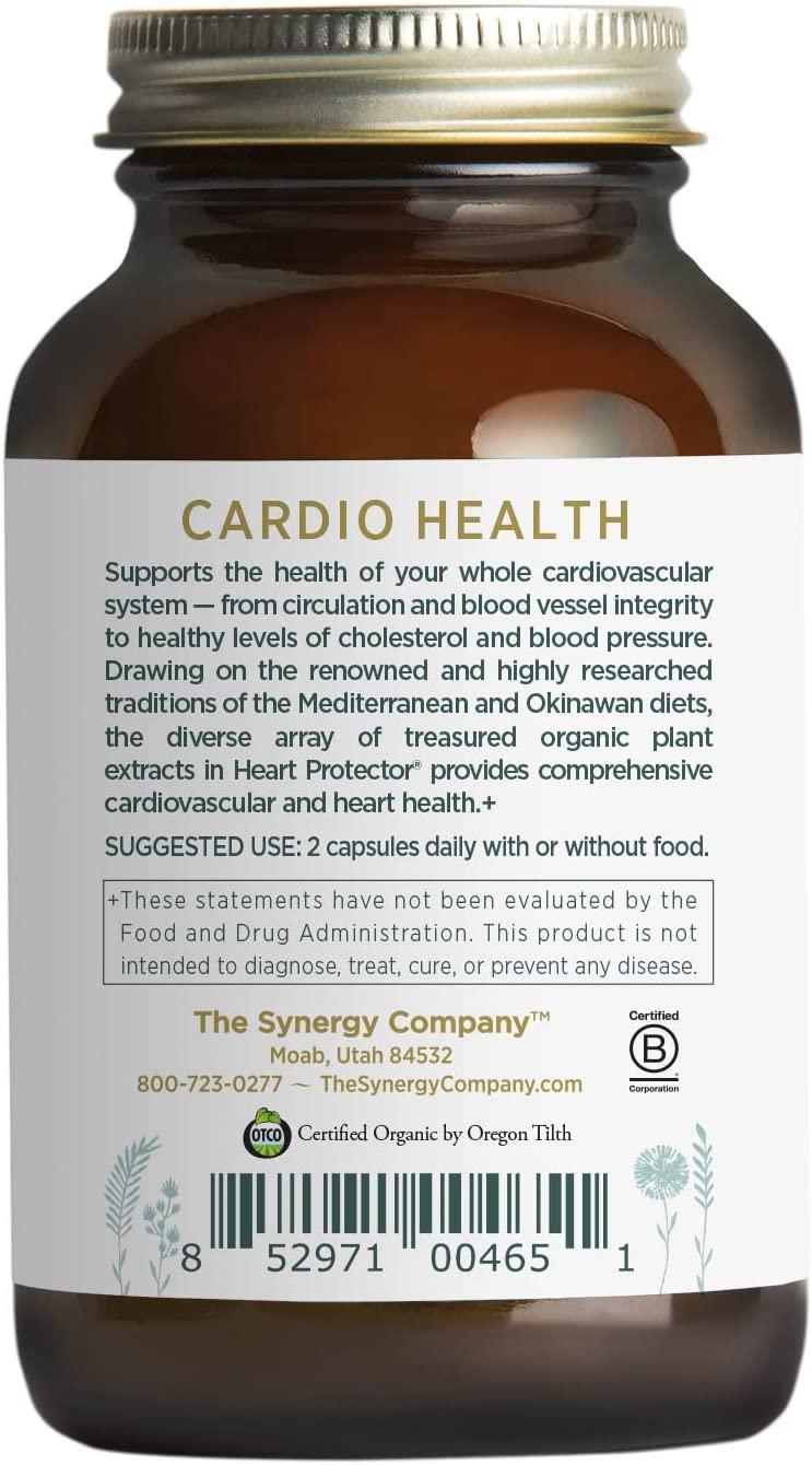 Pure Synergy Heart Protector 60 Capsules - Certified Organic, Non-GMO, Vegan Heart Health ...