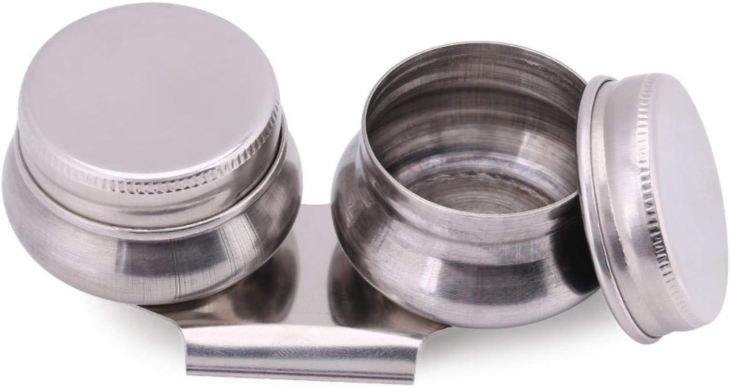 Large Mouth Double Dipper Palette Cup - Artists Metal Container with ...