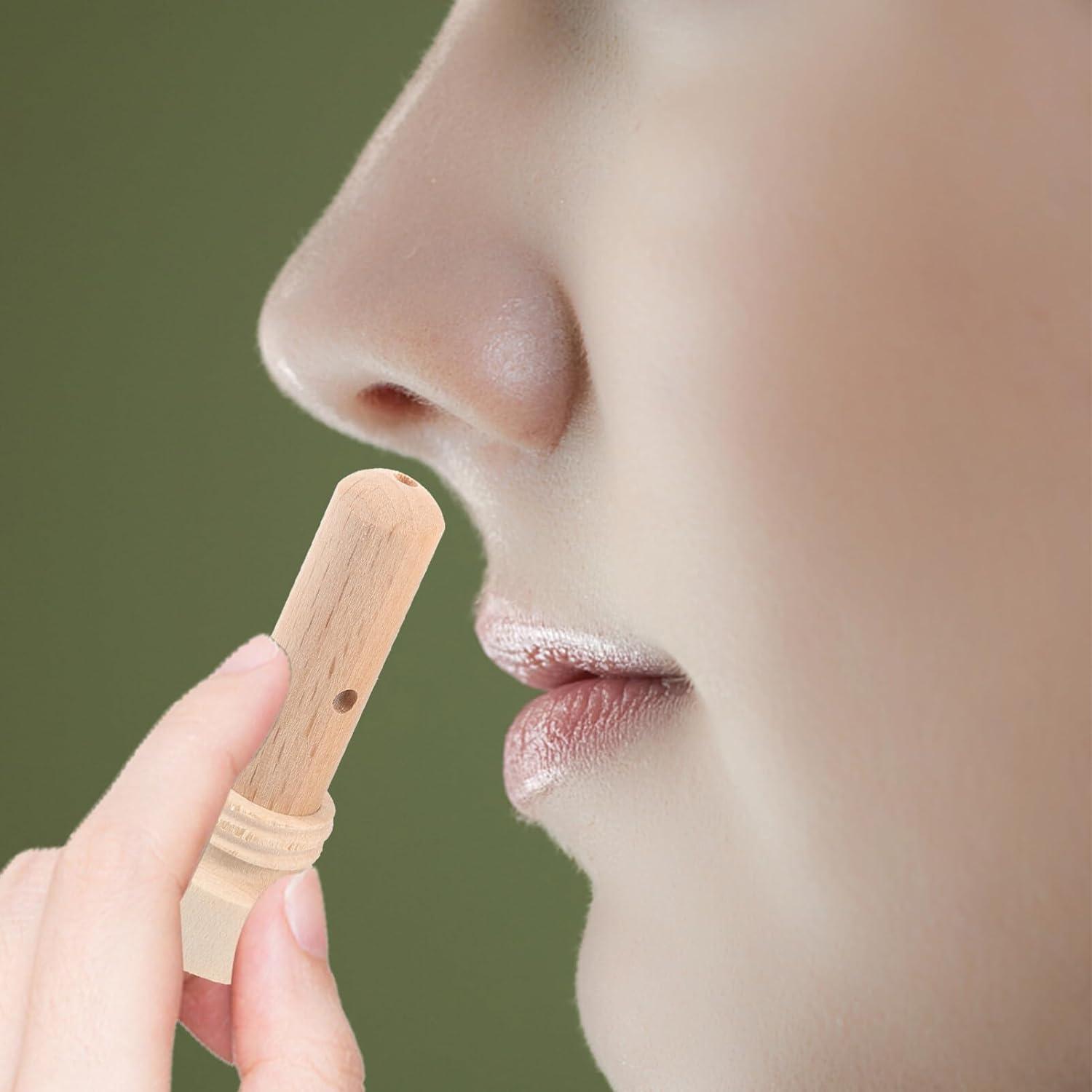Lurrose Wooden Essential Oil Inhaler Stick - Refillable Nasal ...