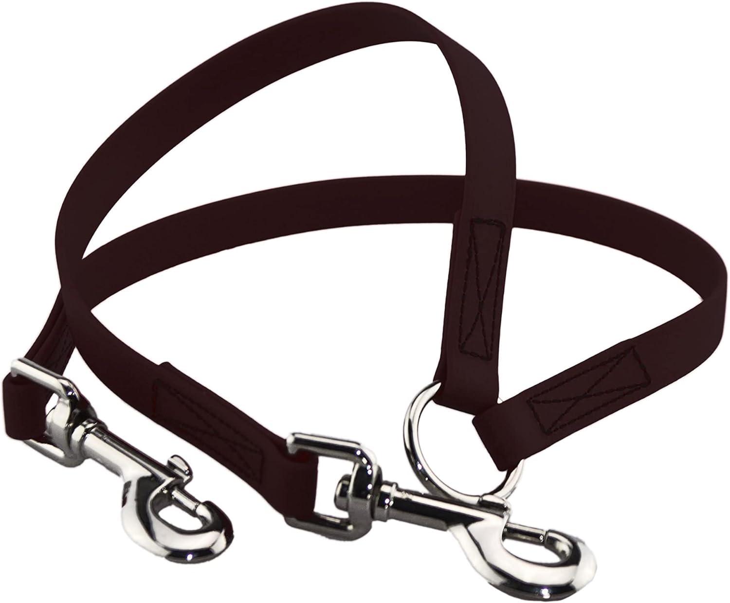 BioThane Coupling for Two Dogs - 0.3m Dark Brown Leash | Selectable ...