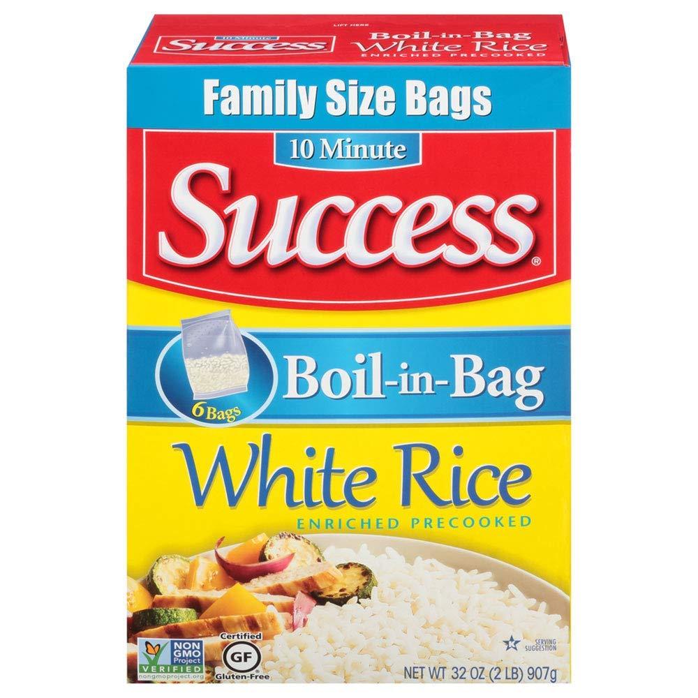 Success Boil in Bag White Rice 2 lb. (Pack of 4) - Convenient and ...