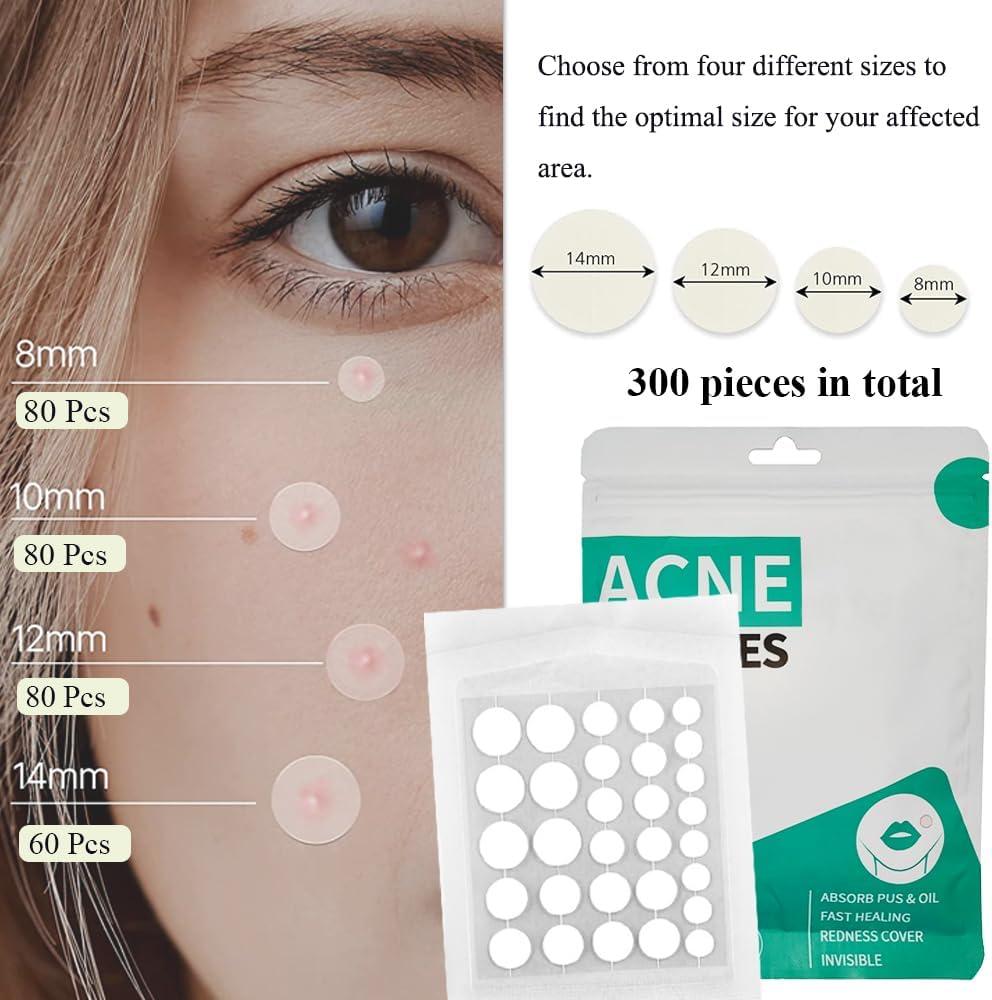 Zemolo 300pcs Pimple Patch with Tea Tree Oil & Salicylic Acid - Acne ...