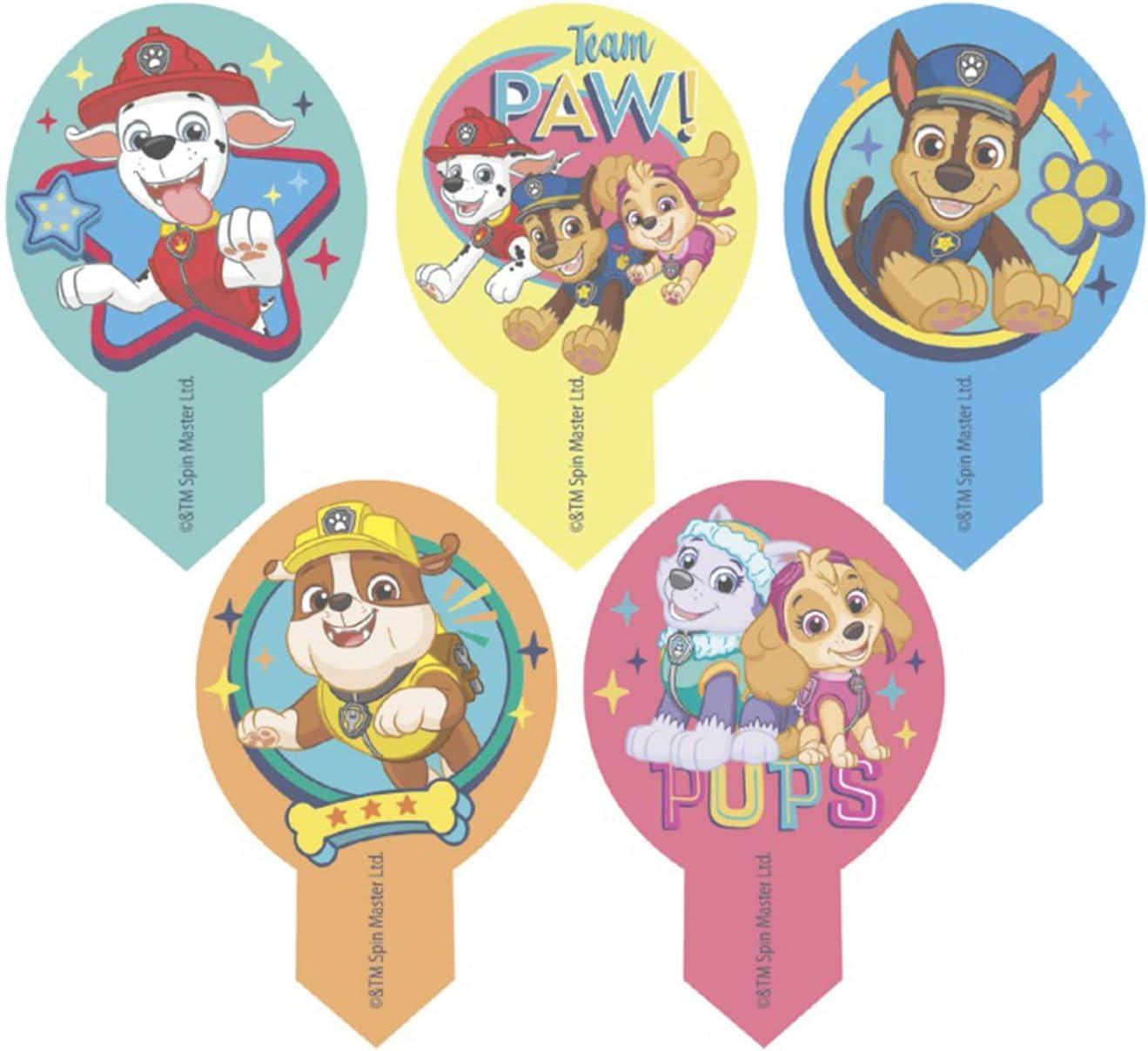 Buy Paw Patrol Set: 20 Edible Pins + 25 Muffin Cups - Perfect Cake ...
