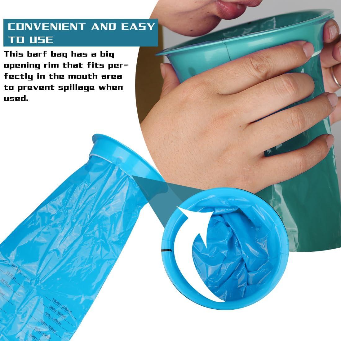 LINXIU Vomit Bags 1000ml - 16 Pack Disposable Emesis Bags for Travel ...