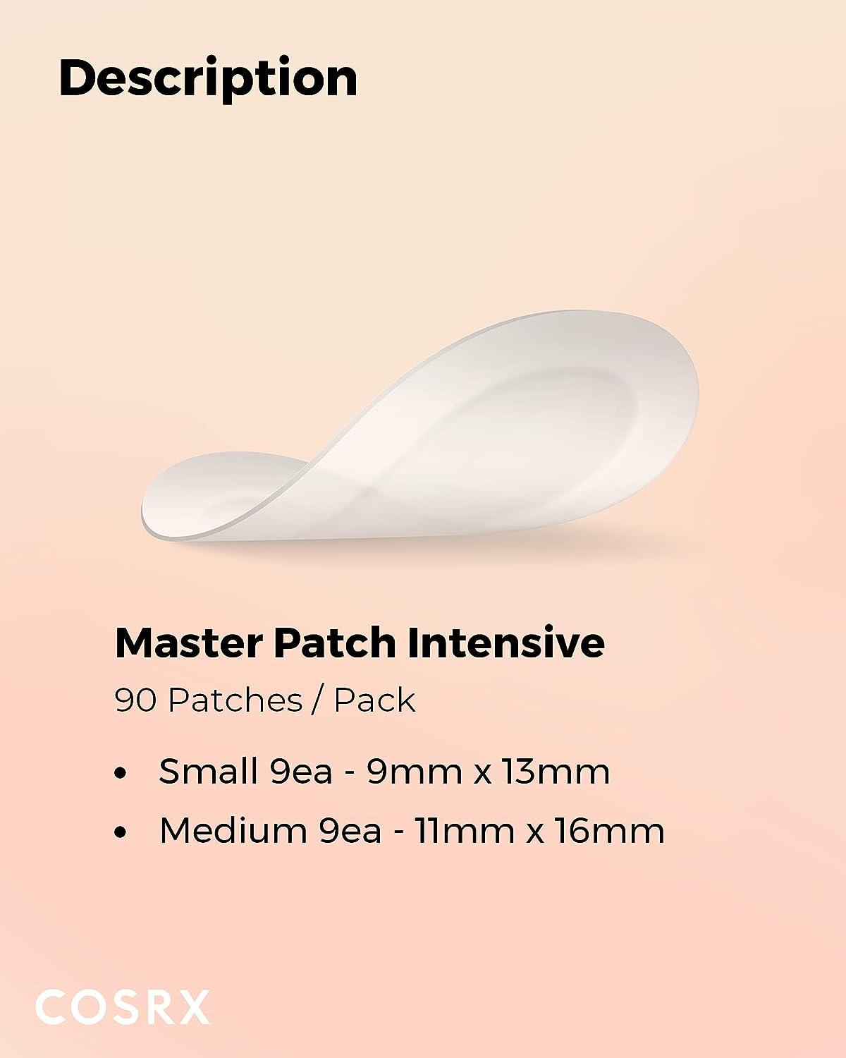 COSRX Master Patch Intensive 90 Patches - Hydrocolloid Pimple Patch with Tea Tree Oil for Quick ...
