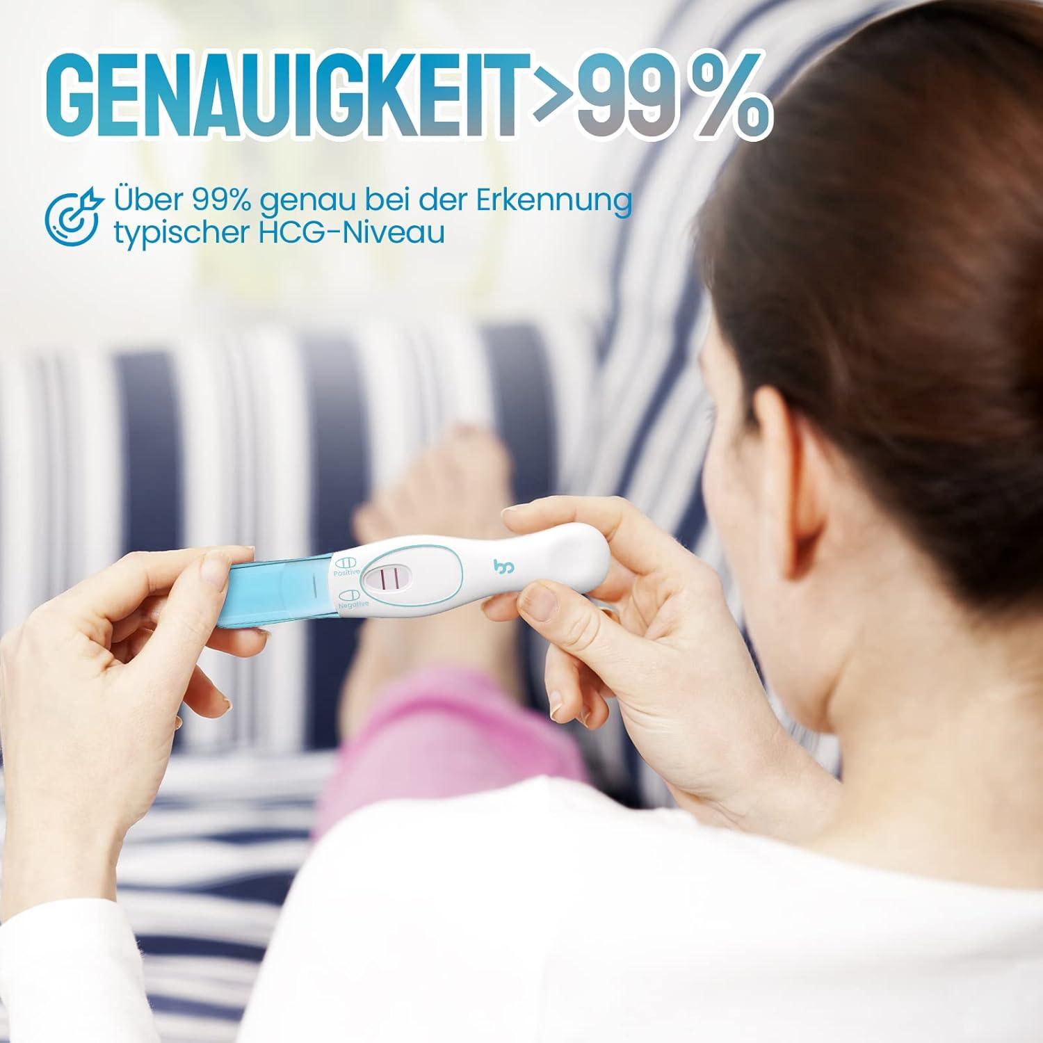 Femometer Early Pregnancy Test - 25 mIU/ml HCG Detection 99% Accuracy 2 ...