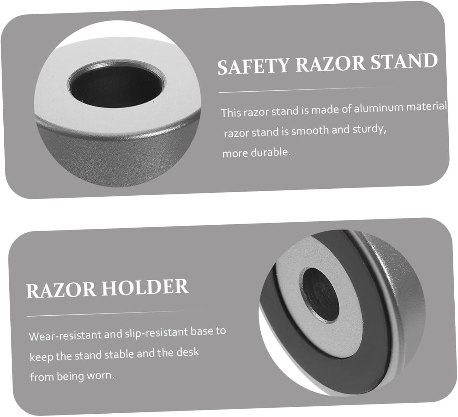 Premium Aluminum Razor Organizer - Healeeved 2-Piece Stable Holder for ...
