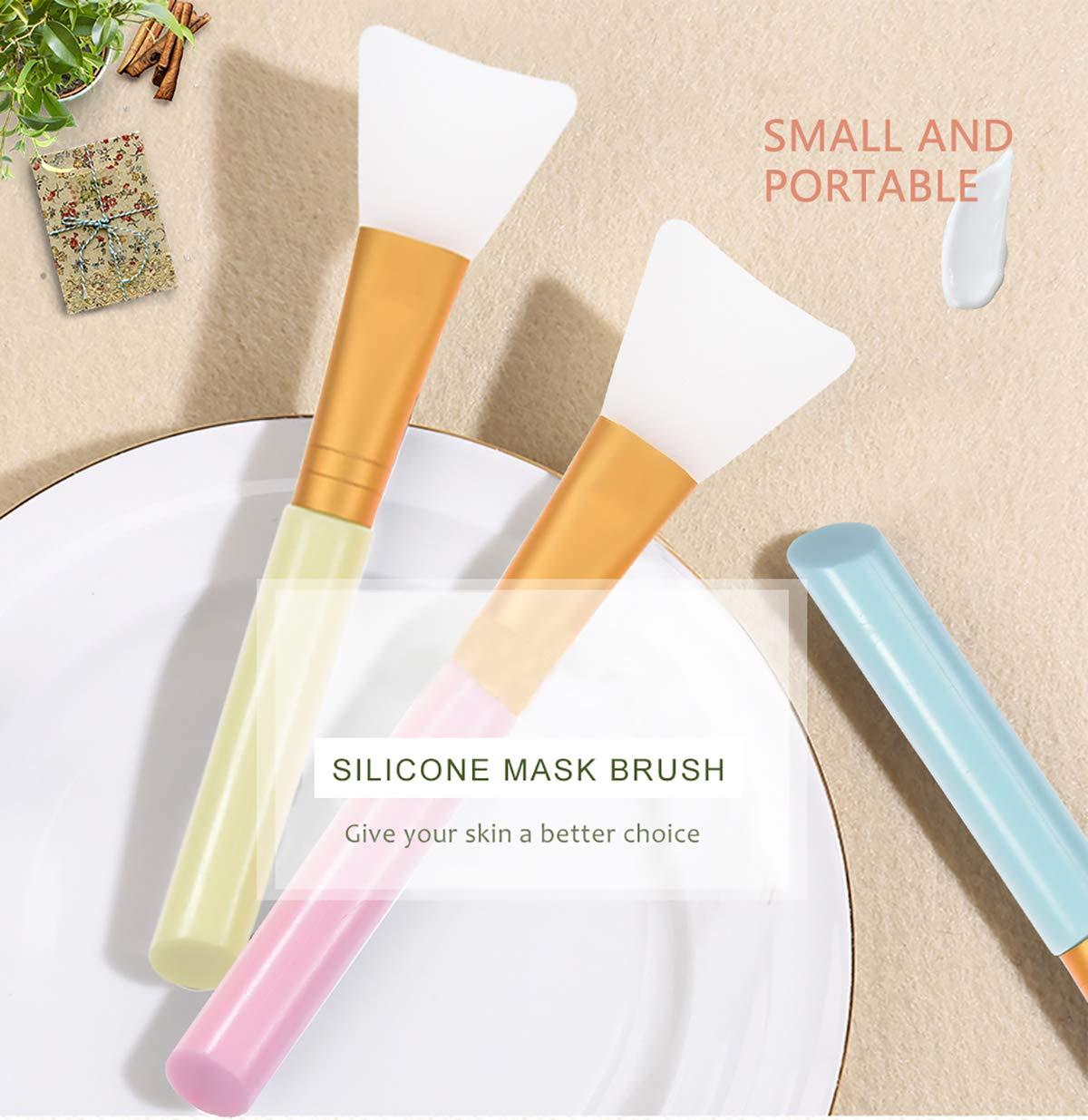 Angel Kiss 2 Piece Silicone Face Mask Brush Set for DIY Facials and ...