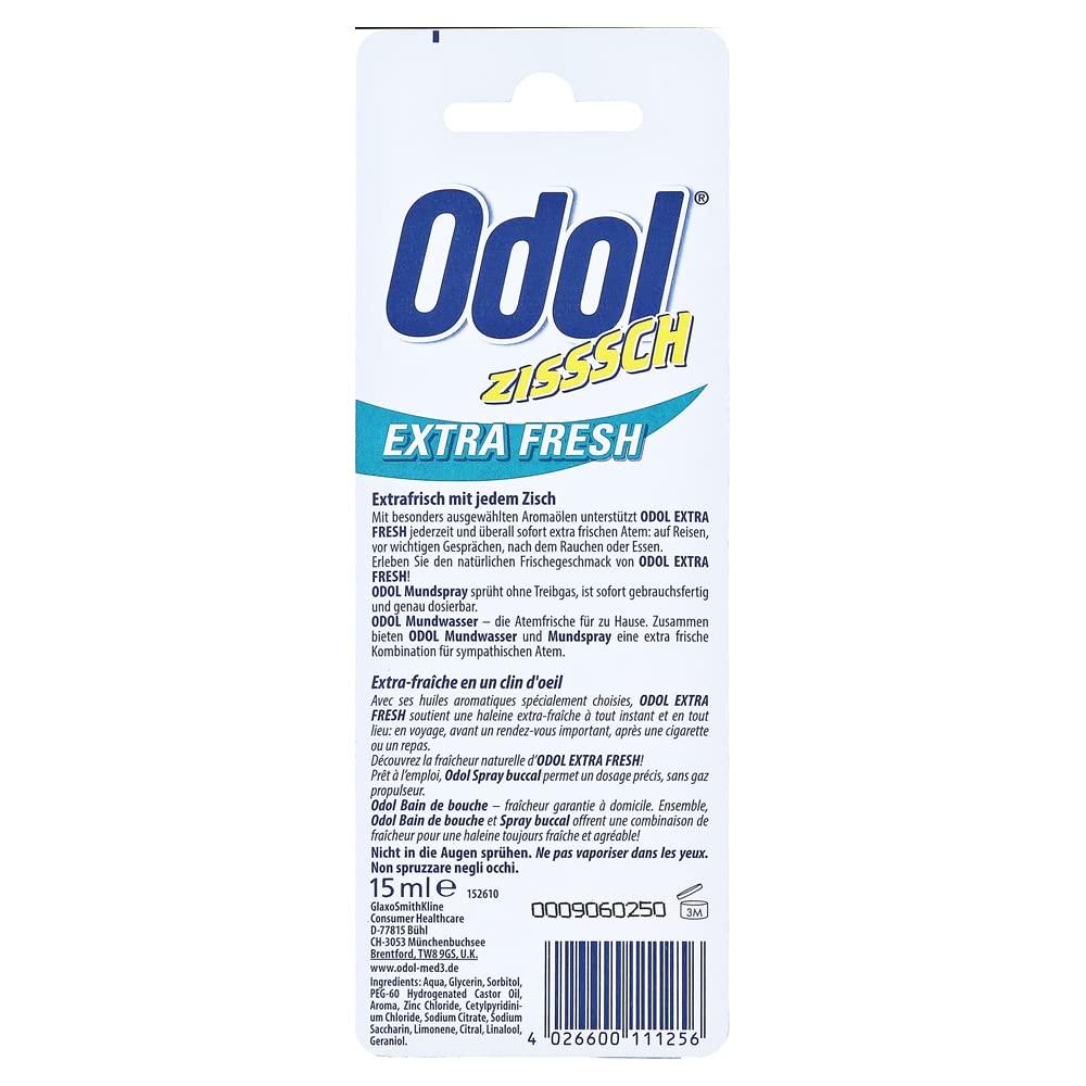 Odol Mouth Spray Extra Fresh 15ml - Instant Alcohol-Free Breath ...
