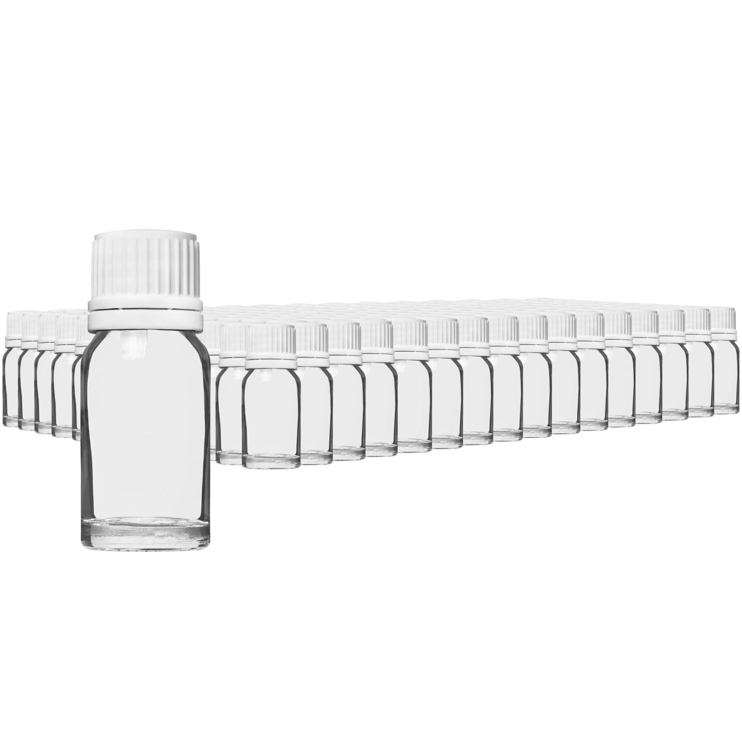 Handsunity 10 ML Dropper Bottles - 192 Pack Clear Glass Pharmacy ...