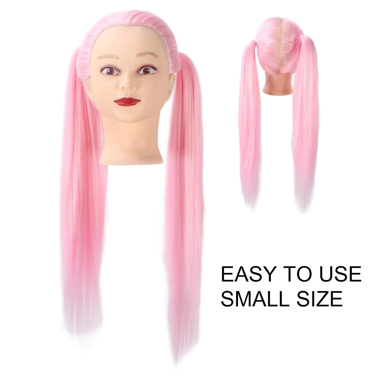 Buy Long-Haired Window Puppet - Hairdressing Practice Training Head for ...