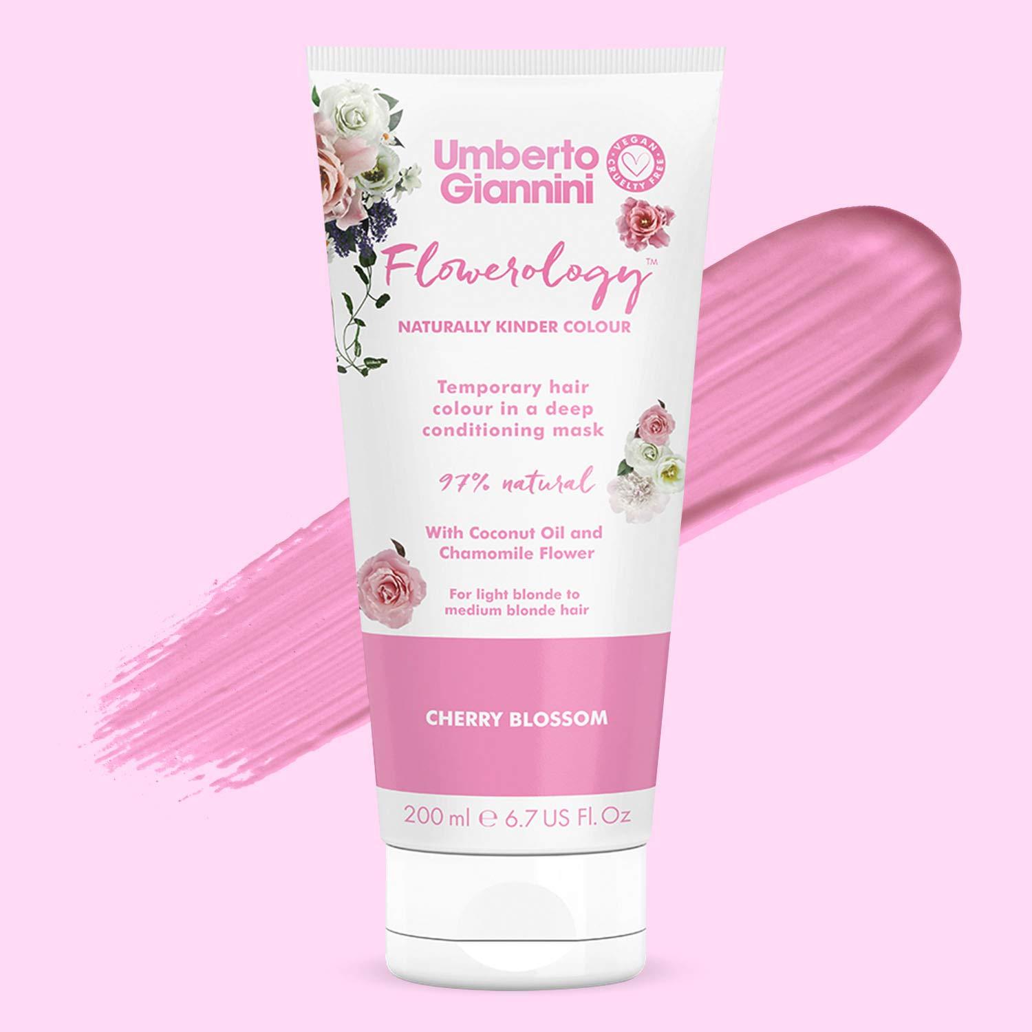 Umberto Giannini Flowerology Cherry Blossom Temporary Hair Color Mask ...