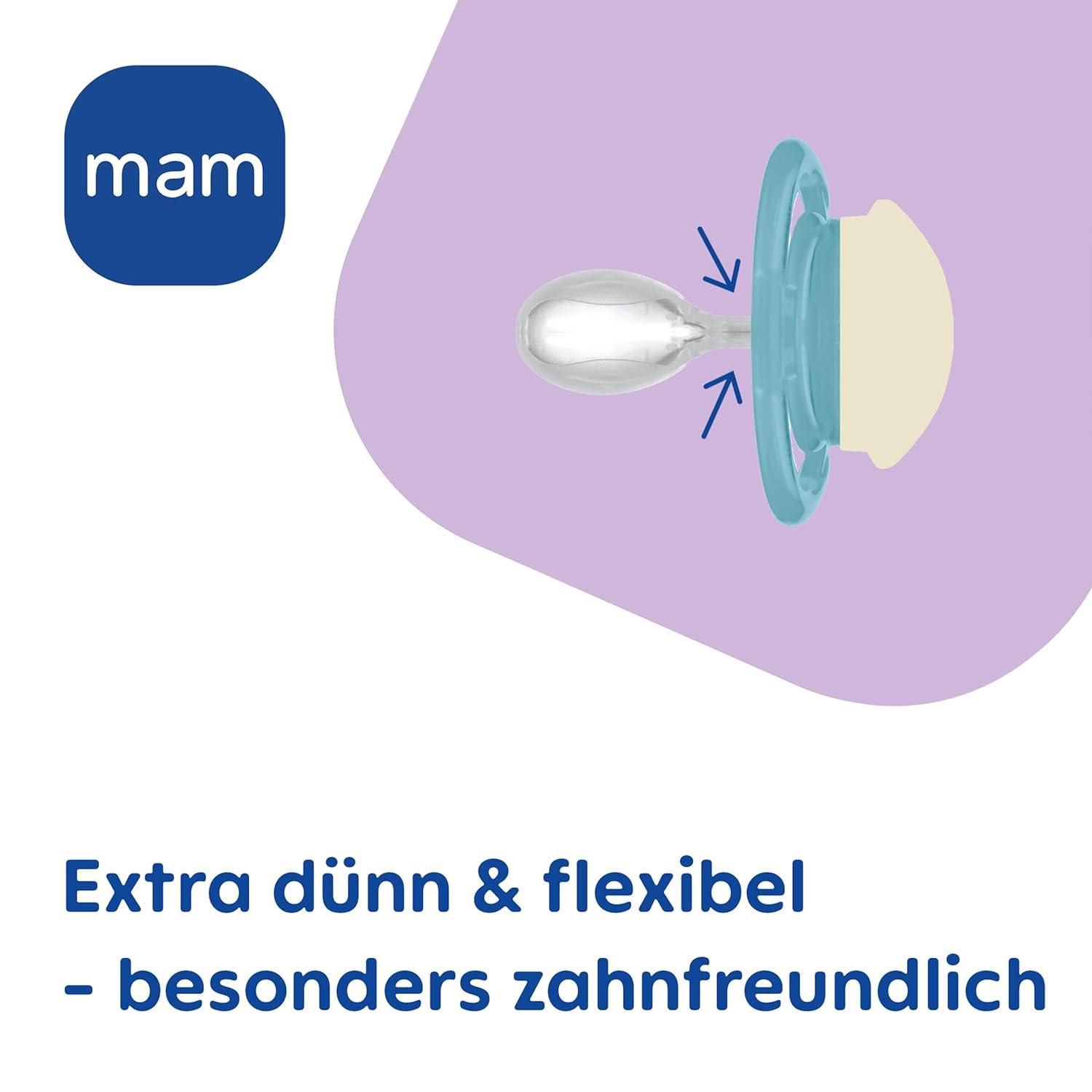 Mam Perfect Night Schnuller Set | Glow in the Dark Tooth-Friendly Baby ...