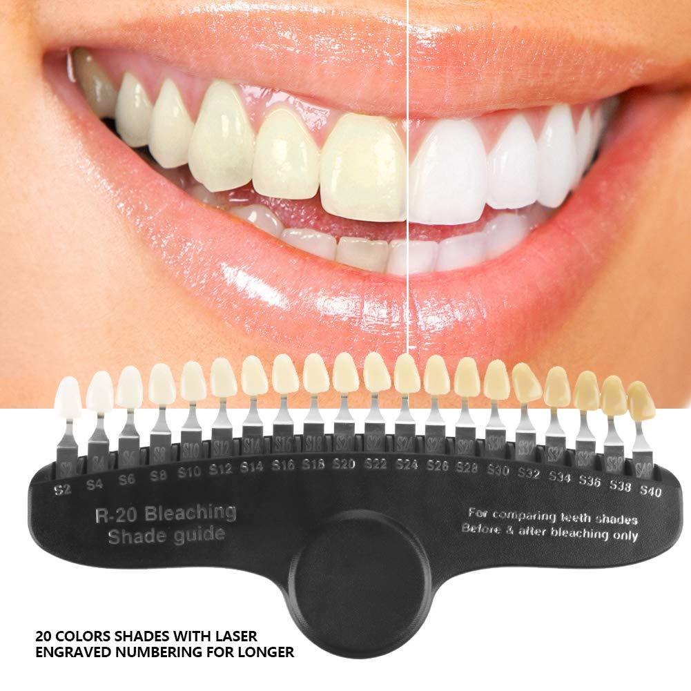 20 Color Dental Teeth Whitening Shade Guide - Professional Oral Care ...