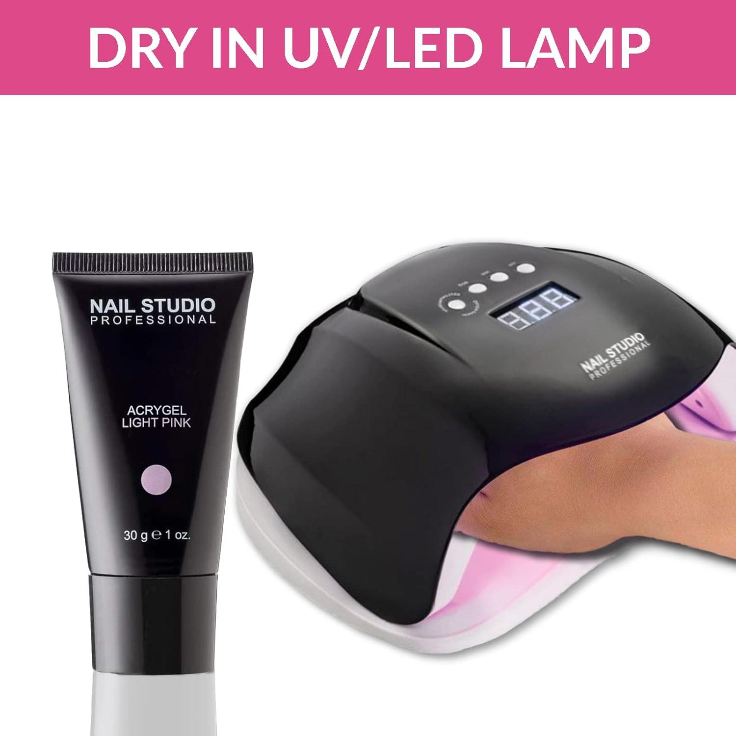 Nail Studio - Acrygel Light Pink - Acrygel Pastel Pink for Covers and ...