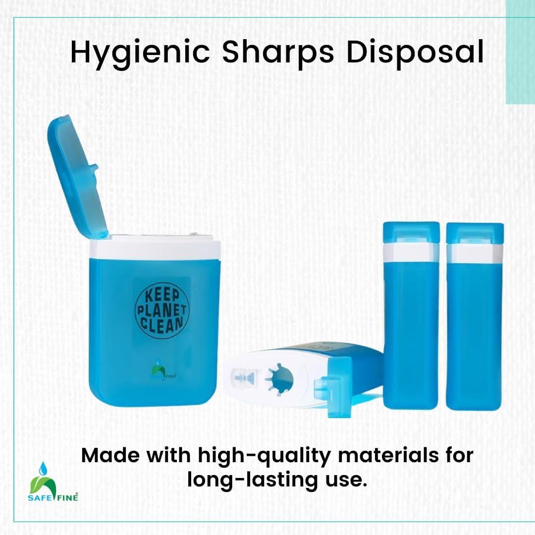 Safefine Portable Travel Sharps Container - Safe Disposal Container for ...