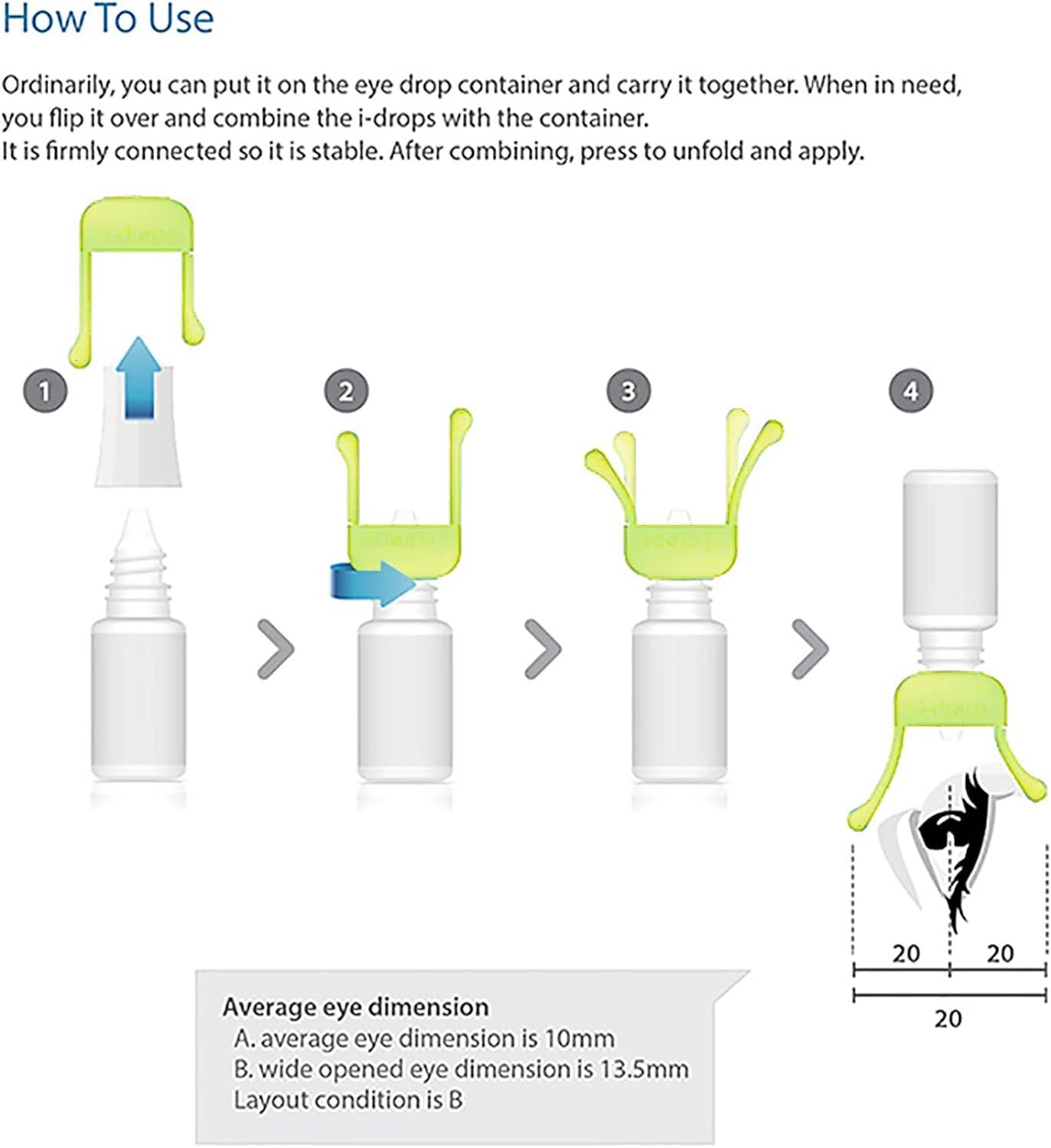 Silicone Eye Drop Dispenser Aid - Easy & Safe Application for Elderly ...