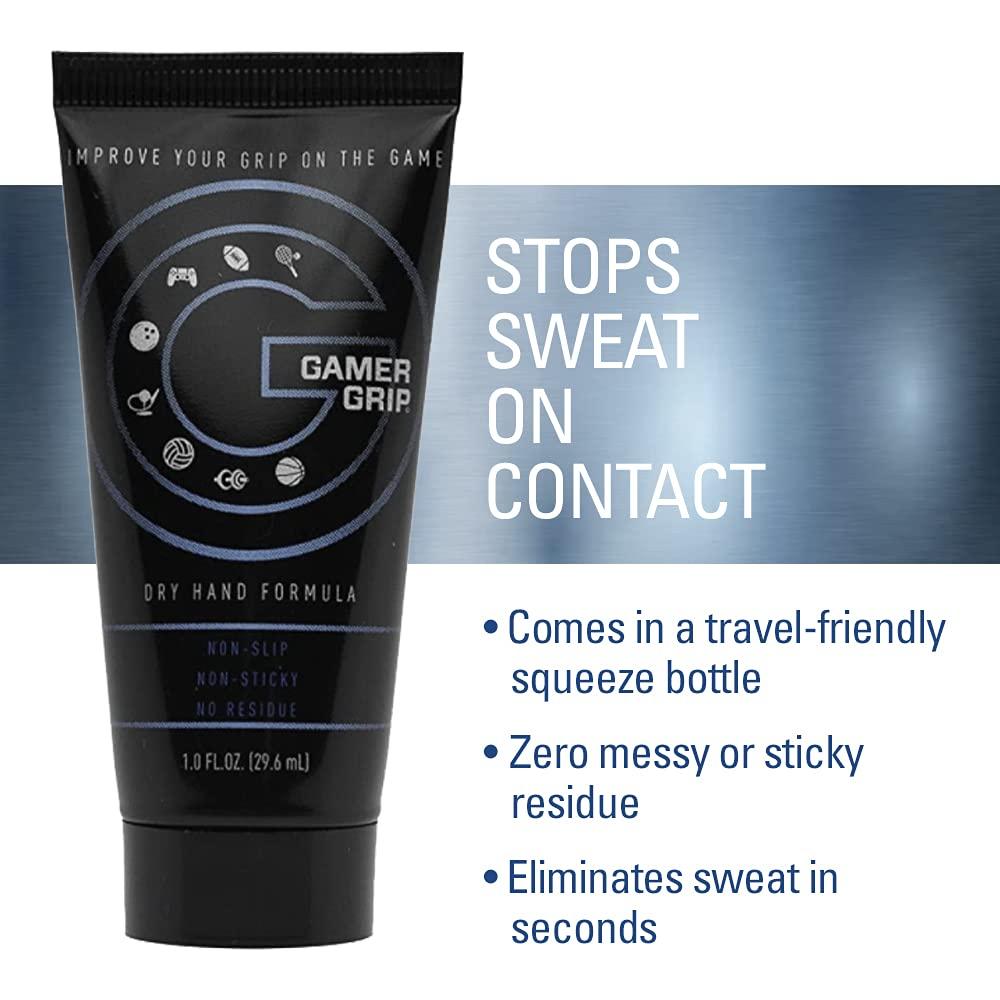 Gamer Grip Instant Dry-Touch Gel - 1oz Bottle | Anti-Slip Grip Aid for ...